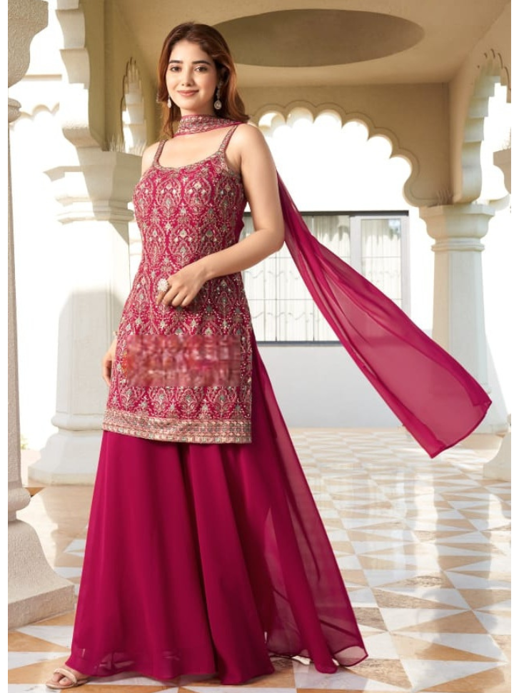 Stepnshop Viscose Sharara Suit with Multi Thread & Sequence Work – Shri ...